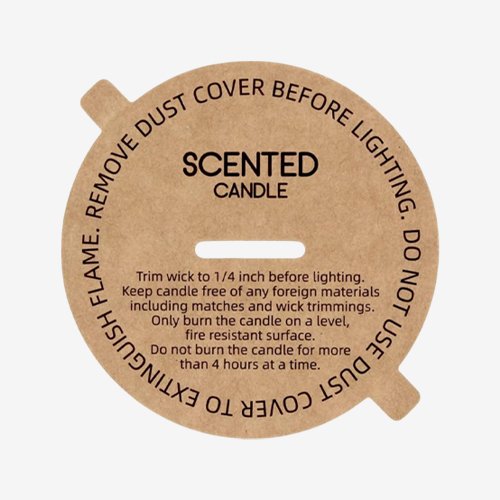 Custom Printed Candle Dust Covers | Custom Product Packaging